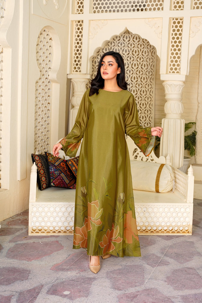 Buy Acacia: Floral Long Dhani Color Maxi For Women Online in Pakistan ...